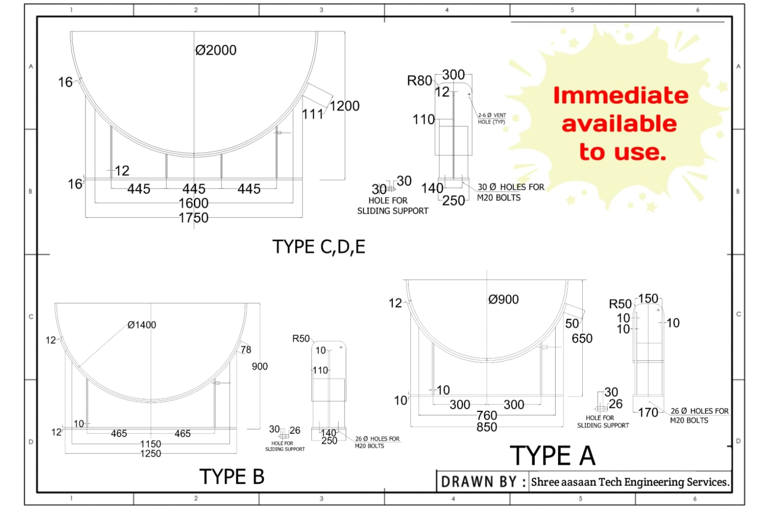 Saddle Support for Horizontal Vessels – Shree aasaan Tech